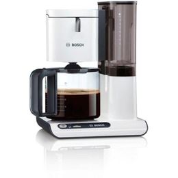 Bosch Filterkaffeemaschine »Styline TKA8011« 1, 25 l Kaffeekanne Papierfilter 1x4 weiß/anthrazit