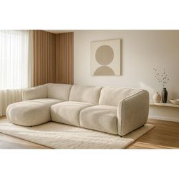 Andas Ecksofa »Ostrup« schlichtes modernes Design, in verschiedenen Farben beige