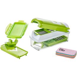 Genius Zerkleinerer »Nicer Dicer smart inkl. 2x CLIA Rainbow Putzschwämme, Set 9-tlg.« der Nicer Dicer smart verkürzt von Beginn an die...