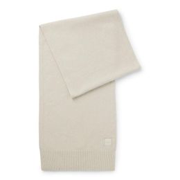 BOSS Orange Strickschal »Akaio_R_Scarf« 50% Wolle Winterschal Wollschal Herbst Premium Mode Light Beige 271
