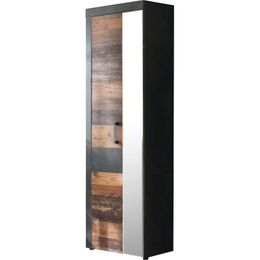 Inosign Garderobenschrank &raquo;Ilana&laquo; Garderobenschrank mit 2 T&uuml;ren - (B/T/H) 65/34/192 cm grau Holzwerkstoff