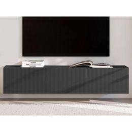 Inosign Lowboard »Antibes TV-Lowboard, Breite 192/154/128 cm, TV-Schrank« TV-Kommode, 3D-Fronten, Push-To-Open-Funktion, Wandmonatage Schwarz matt