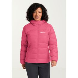 Jack Wolfskin Daunenjacke »ATHER DOWN HOODY W RDS« mit Kapuze bubblegum XS XS Tasche zum Verstauen der Jacke