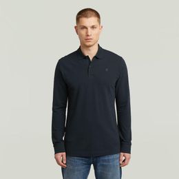 G-Star Raw G-Star Herren G-STAR Poloshirt &raquo;Dunda Slim Polo&laquo; lang&auml;rmlig, mit Logo S
