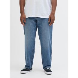 Jack & Jones PlusSize JACK & JONES PLUSSIZE Tapered-fit-Jeans »MIKE ORIGINAL« Bis Weite 48 BLUE DENIM 54 54 Slim-fit-Jeans formt eine schlanke Silhouette und betont die...