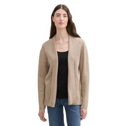 Tom Tailor Damen Tom Tailor Cardigan mit LENZING ECOVERO grau XL (42)