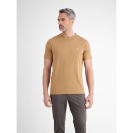 Lerros Rundhalsshirt mit Logo Stickerei LIGHT COFFEE L L T-Shirt von Lerros