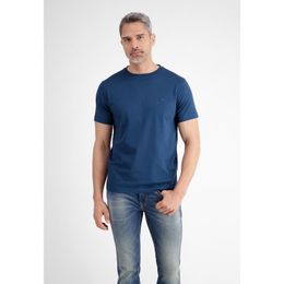 Lerros Rundhalsshirt mit Logo Stickerei STORM BLUE XL XL T-Shirt von Lerros