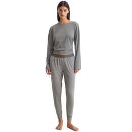 Marc O'Polo MARC O'POLO Loungehose »Mix & Match Cotton-Woven« mit klassischem Regular Fit nordic grey L - N-Gr N-Gr L Damen Relaxhose von Marc O'Polo