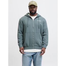 Jack & Jones PlusSize Jack & Jones Plussize Damen Jack & Jones PlusSize Kapuzensweatshirt &raquo;JJESOHO SWEAT ZIP HOOD NOOS PLS&laquo; grau 4XL