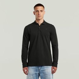 G-Star Raw G-STAR Poloshirt »Dunda Slim Polo« langärmlig, mit Logo dk black L L Poloshirt von G-STAR