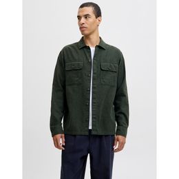 Jack & Jones JACK & JONES Langarmhemd »JJECHARGE OVERSHIRT LS NOOS« Duffel Bag L - N-Gr N-Gr L Cooles Hemd von Jack & Jones