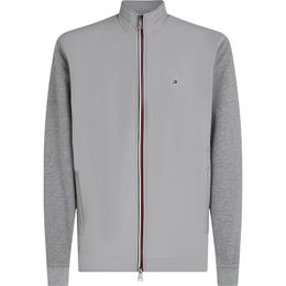 Tommy Hilfiger Blouson »MIX MEDIA HARRINGTON« Freizeitjacke, Übergangsjacke Kontrast-Struktur an Ärmeln Light Grey Heather S S Jacke von Tommy...