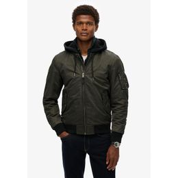 Superdry Parka »MILITARY MA1 BOMBER JACKET« ohne Kapuze Washed Dark Green XL XL Outdoorjacke von Superdry