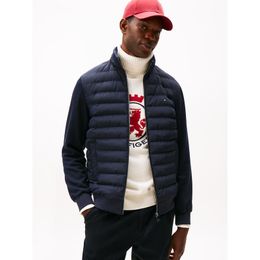 Tommy Hilfiger Steppjacke »MIX MEDIA HOODED ZIP THROUGH« mit Kapuze mit gesteppten Einsatz, abnehmbare Kapuze, Stehkragen, regular fit Desert Sky...