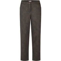 KjBRAND Jerseyhose &raquo;Babsie&laquo; mit All-Over Print braun mit Druck 27 - K-Gr K-Gr 27 Jerseyhose Babsie von KjBRAND in 4-Pocket-Form und Leo-Print
