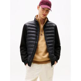 Tommy Hilfiger Steppjacke »MIX MEDIA mit Stehkragen« unifarben, casual, regular fit, Baumwollmix Black XXL XXL Jacke von Tommy Hilfiger