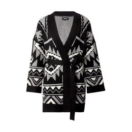 Only Strickjacke 'ONLFRIDA' Damen Gr&ouml;&szlig;e XL grau / schwarz / wei&szlig;