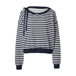 Hollister Sweatshirt Damen Gr&ouml;&szlig;e L navy / wei&szlig;