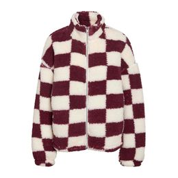 Noisy may Fleecejacke 'NMLUCA' Damen Größe L beere / weiß