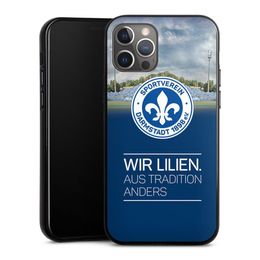 DeinDesign iPhone 12 Pro Handy Silikon H&uuml;lle Case schwarz Handyh&uuml;lle Official Licensed Product Sv Darmstadt 98 Coat Of Arms