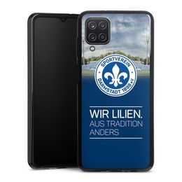 DeinDesign Galaxy A12 Handy Silikon H&uuml;lle Case schwarz Handyh&uuml;lle Official Licensed Product Sv Darmstadt 98 Coat Of Arms