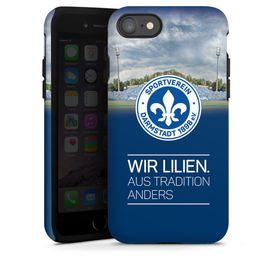 DeinDesign iPhone SE (2020) Handy Panzer Handyh&uuml;lle robuste Outdoor H&uuml;lle Schutzh&uuml;lle matt Official Licensed Product Sv Darmstadt 98 Coat Of Arms Tough Case