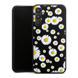 DeinDesign Galaxy A34 5G Handy Silikon Hülle Case schwarz Handyhülle Motiv Ohne Hintergrund Daisy Flowers