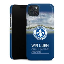 DeinDesign iPhone 15 Plus Handy Premium Case Smartphone Handyh&uuml;lle Schutzh&uuml;lle gl&auml;nzend Official Licensed Product Sv Darmstadt 98 Coat Of Arms Premium Case