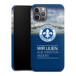 DeinDesign iPhone 12 Pro Max Handy Premium Case Smartphone Handyh&uuml;lle Schutzh&uuml;lle matt Official Licensed Product Sv Darmstadt 98 Coat Of Arms Premium Case