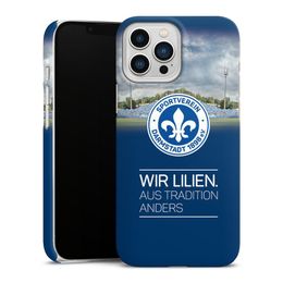 DeinDesign iPhone 13 Pro Max Handy Premium Case Smartphone Handyh&uuml;lle Schutzh&uuml;lle matt Official Licensed Product Sv Darmstadt 98 Coat Of Arms Premium Case