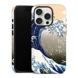 DeinDesign iPhone 15 Pro Handy Panzer Handyh&uuml;lle robuste Outdoor H&uuml;lle Schutzh&uuml;lle matt Katsushika Hokusai Die Gro&szlig;e Welle Vor Kanagawa Kunst Tough Case