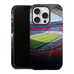 DeinDesign iPhone 15 Pro Handy Panzer Handyh&uuml;lle robuste Outdoor H&uuml;lle Schutzh&uuml;lle matt Fcb Fc Bayern M&uuml;nchen Stadium Tough Case