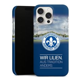 DeinDesign iPhone 15 Pro Max Handy Premium Case Smartphone Handyh&uuml;lle Schutzh&uuml;lle matt Official Licensed Product Sv Darmstadt 98 Coat Of Arms Premium Case