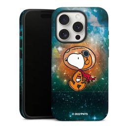 DeinDesign iPhone 15 Pro Handy Panzer Handyh&uuml;lle robuste Outdoor H&uuml;lle Schutzh&uuml;lle matt Official Licensed Product Snoopy Astronaut Tough Case