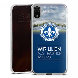 DeinDesign iPhone Xr Handy Silikon H&uuml;lle Case transparent Handyh&uuml;lle Official Licensed Product Sv Darmstadt 98 Coat Of Arms Silikon Case