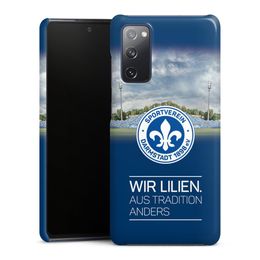 DeinDesign Galaxy S20 FE Handy Premium Case Smartphone Handyh&uuml;lle Schutzh&uuml;lle gl&auml;nzend Official Licensed Product Sv Darmstadt 98 Coat Of Arms Premium Case