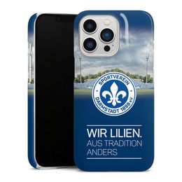 DeinDesign iPhone 13 Pro Handy Premium Case Smartphone Handyh&uuml;lle Schutzh&uuml;lle gl&auml;nzend Official Licensed Product Sv Darmstadt 98 Coat Of Arms Premium Case