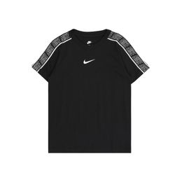 Nike Sportswear T-Shirt 'CLUB+POLY 2' Jungen Gr&ouml;&szlig;e 122/128 schwarz / wei&szlig;