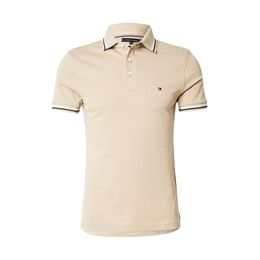 Tommy Hilfiger Poloshirt Herren Größe S dunkelbeige / schwarz / weiß