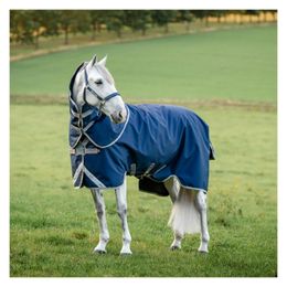 Horseware Outdoordecke AMIGO Fieldsafe Plus Turnout navy/titanium grey & silver 145 cm