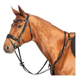MONTIVUM Trensenzaum Derby schwarz WB