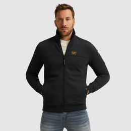 PME-Legend Sweatjacke PME LEGEND, Herren, Gr. 3XL, salute, Web, Obermaterial: 57% Polyester, 43% Baumwolle, Jacquardmuster, unifarben, regular fit normal, ohne Ausschnitt, Rippbündchen, Sweatjacken, mit Logo Stickerei