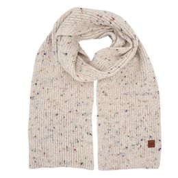 Schal MaxiMo, M&auml;dchen, Gr. 3, beige (beige, meliert), Strick, Materialmix, meliert, Modet&uuml;cher Schal, Wollanteil, weich, w&auml;rmend