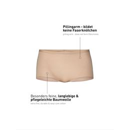 Panty Calida "Natural Comfort", Damen, Gr. M (44/46), beige, Single Jersey, Obermaterial: 92% Baumwolle, 8% Elasthan, unifarben, normal, Unterhosen, geschmeidig weich, elastisch, pillingarm, Regular-cut, Single Jersey