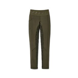 Tchibo - Kinder-Grip-Vollbesatz-Reittight - Mädchen - Gr. 122/128 - olivgrün
