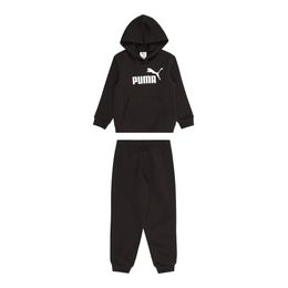 Puma Jogginganzug 'Essentials No.1' Jungen Größe 122 schwarz / weiß