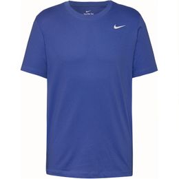 Nike Dfc Funktionsshirt Herren - blau - Gr. L - Baumwolle/Polyester
