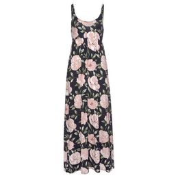 s.Oliver Maxikleid mehrfarbig Gr. 34 für Damen. Rundhals und Allover-Druck. Figurumspielend