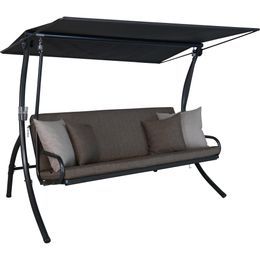Angerer Freizeitmöbel Hollywoodschaukel 'Elegance Smart' 3-Sitzer olivenfarben 210 x 160 x 145 cm